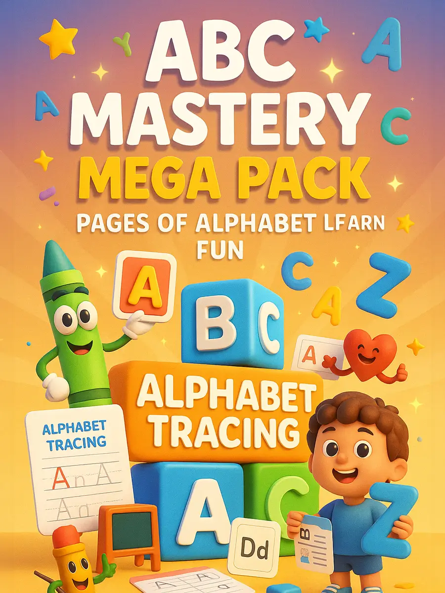 Kiddy Fun Shop - ABC Mastery Mega Pack – 1500+ Pages of Alphabet ...