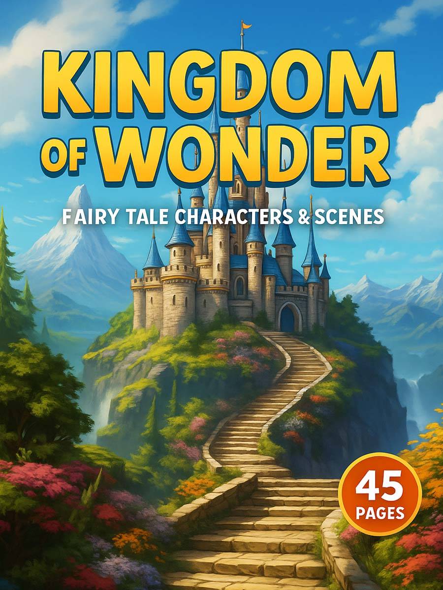 Kiddy Fun Shop - Kingdom of Wonder – 45 Fairy Tale Characters & Scenes