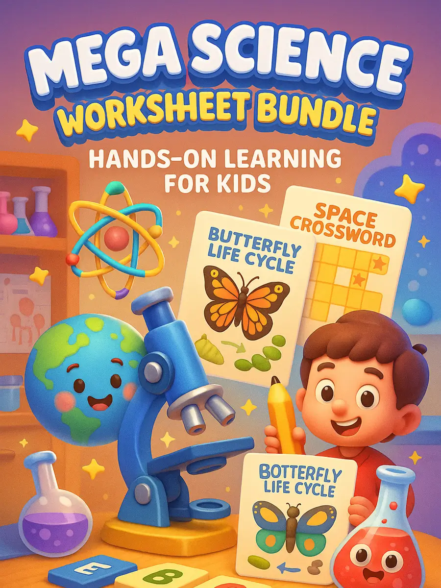 Kiddy Fun Shop - Mega Science Worksheet Bundle – 578 Pages of Hands-On ...